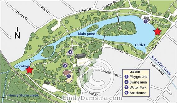 Map of urban park - Emily S. Damstra
