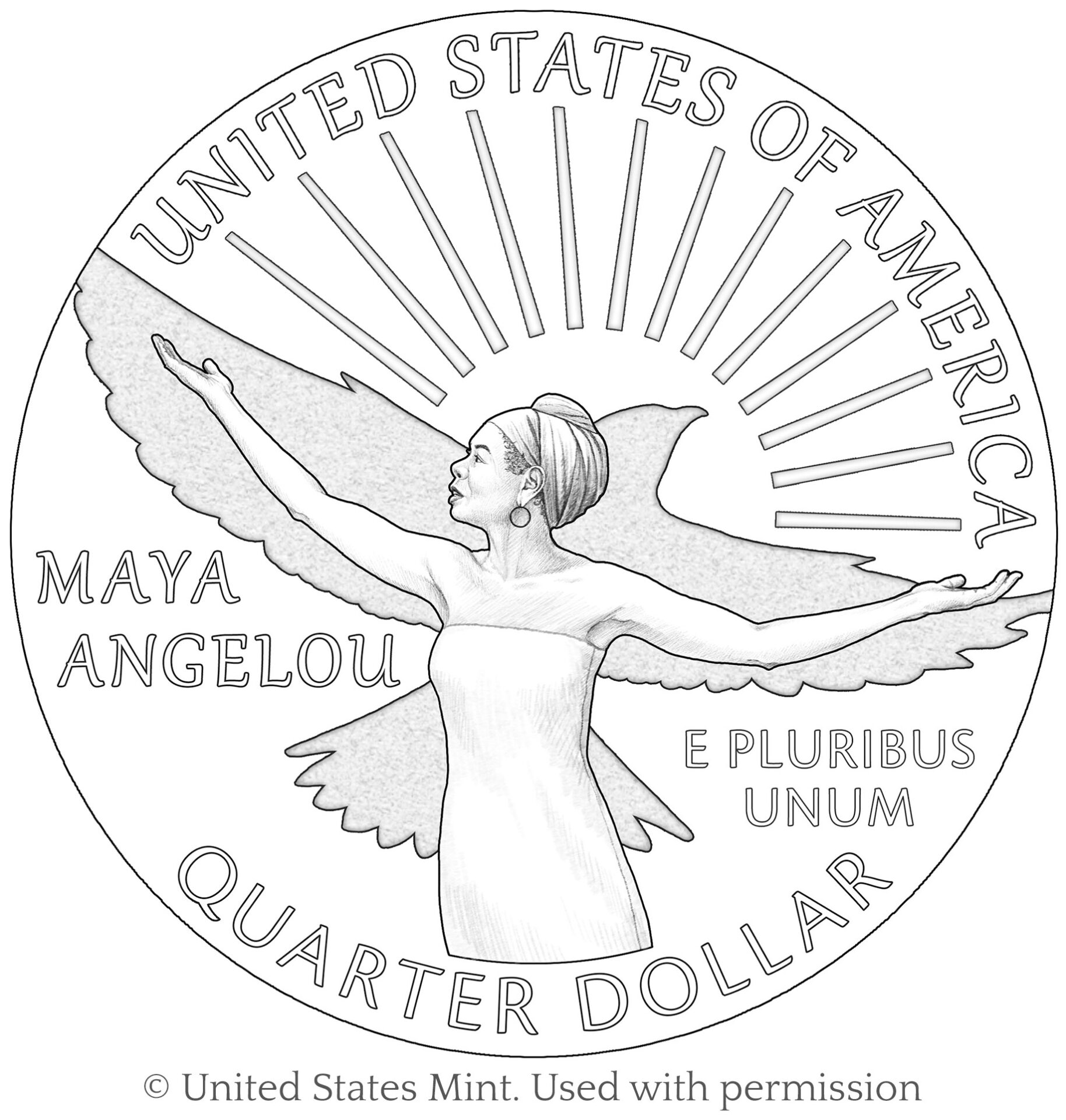 2022 American Women Quarter – Maya Angelou - Emily S. Damstra