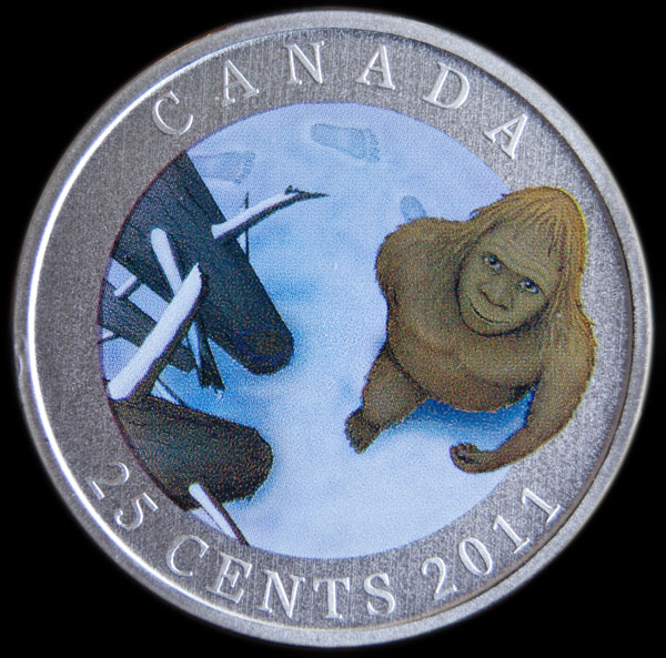 Sasquatch illustration featured on Royal Canadian Mint coin - Emily S ...